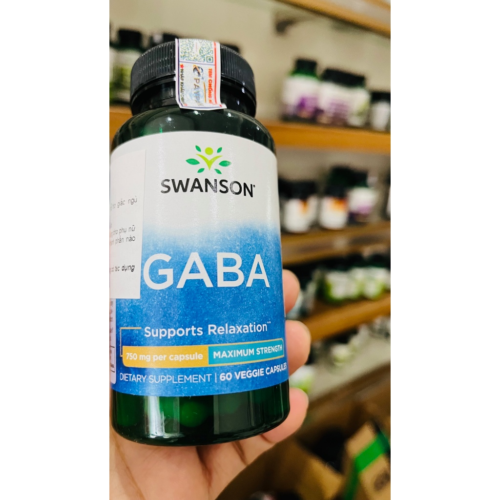 Viên uống tác dụng mạnh giúp ngủ ngon thư giản Swanson GABA 500mg 100 Viên Của Mỹ | Shopee Việt Nam