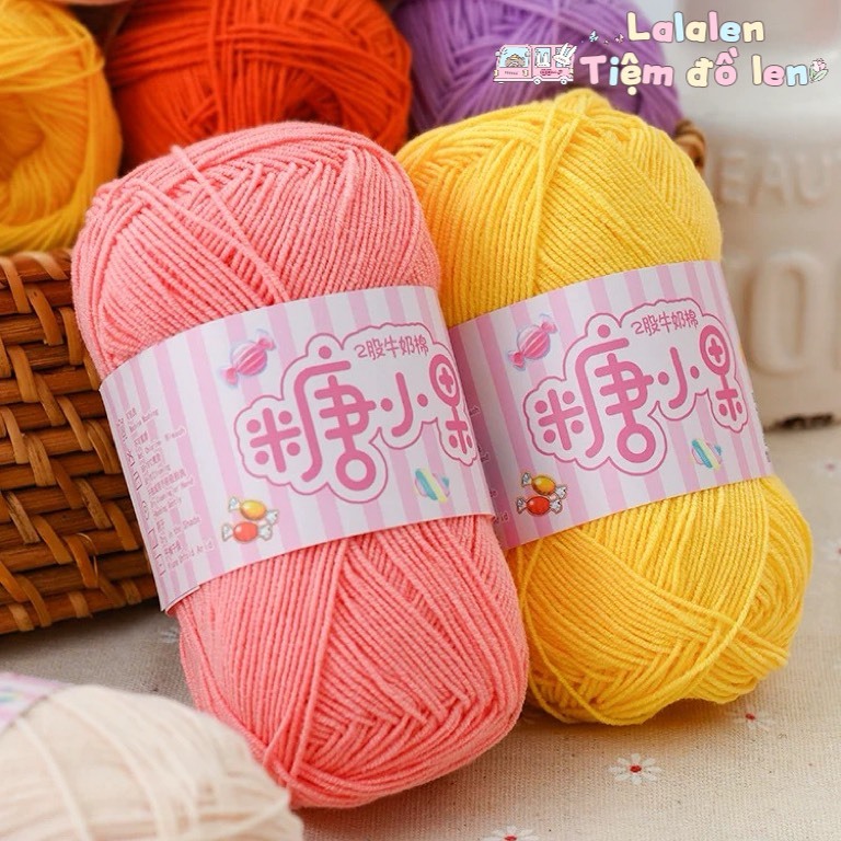 Len Candy Cotton - Cuộn 40gr | Shopee Việt Nam