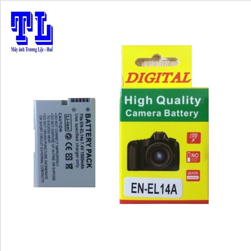 Pin Nikon EN-EL14 cho các loại máy Nikon D3100, D3200, D5100, P7000 ...