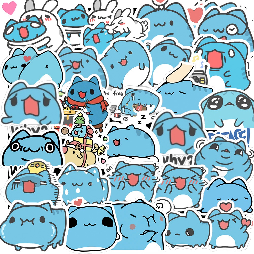 Set 50 cái Sticker Capoo chống nước, hình dán Bugcat Capoo cute dán ...