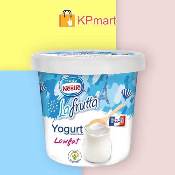 Kem hộp sữa chua Lafrutta Yogurt Lowfat Nestle Ice Cream 240g | Shopee ...