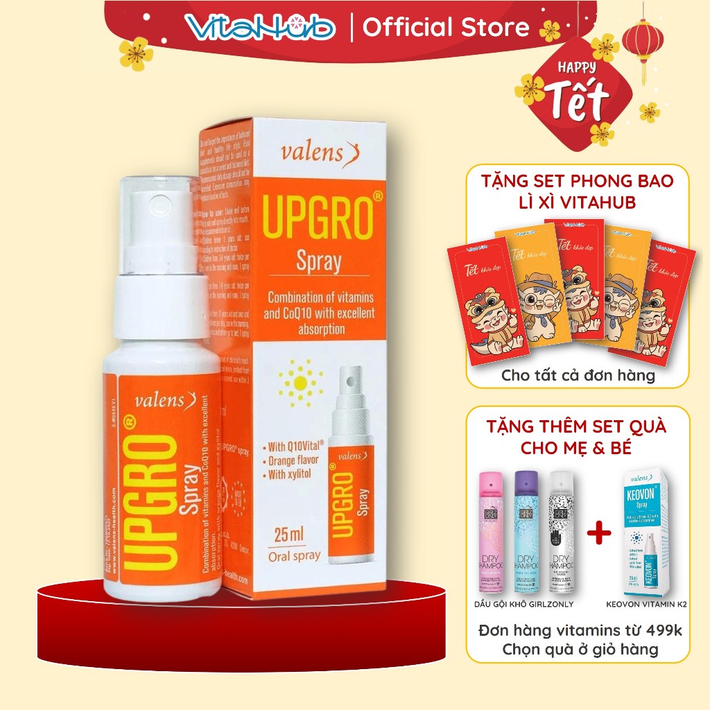 Upgro Spray Dạng Xịt - Bổ sung vitamin thiết yếu, tăng đề kháng, phát triển toàn diện cho trẻ ...
