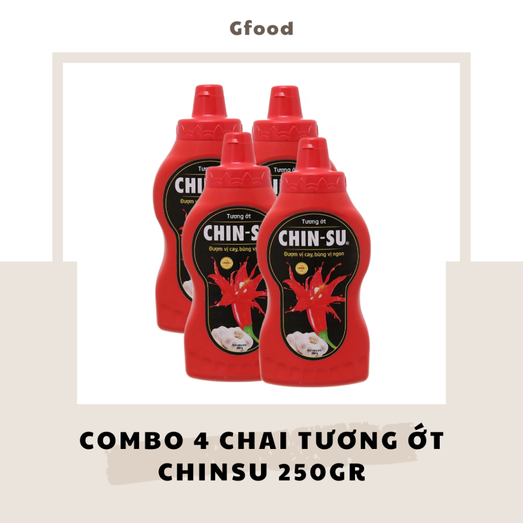 [COMBO 4 CHAI] Chinsu Tương Ớt 250gr | Shopee Việt Nam