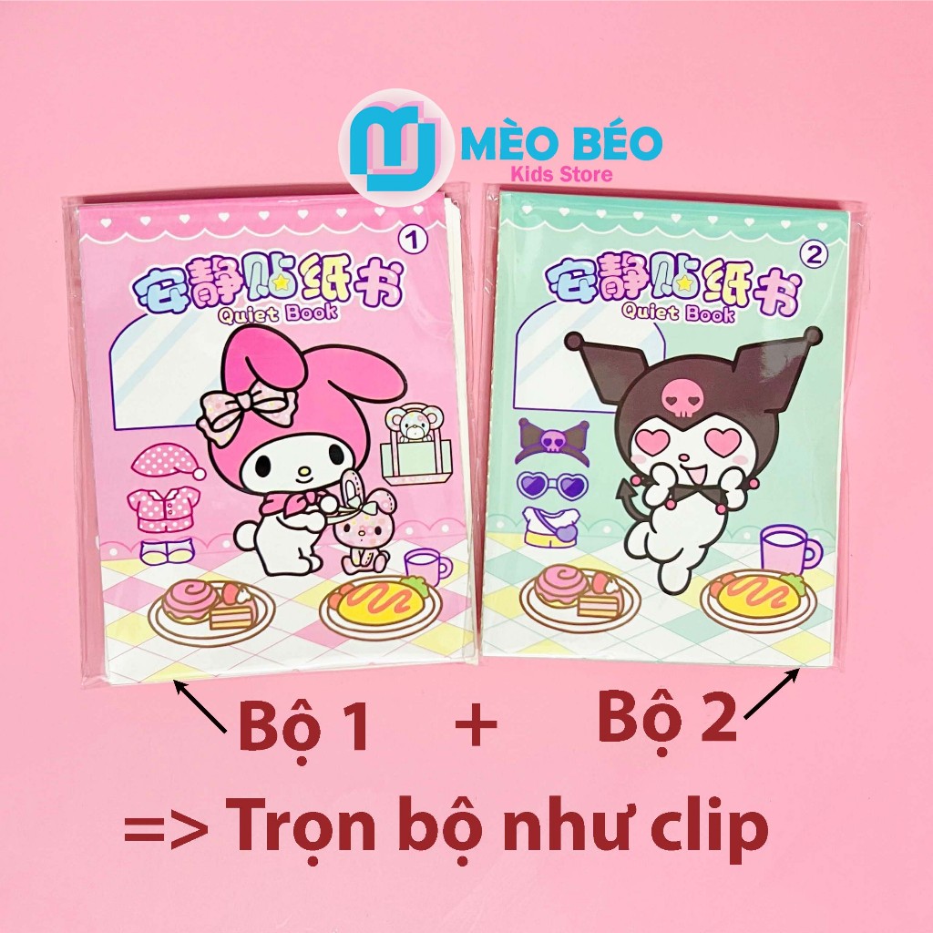 Đồ chơi giấy Kuromi, Tranh tương tác, Búp bê giấy - Mèo Béo Kids Store ...