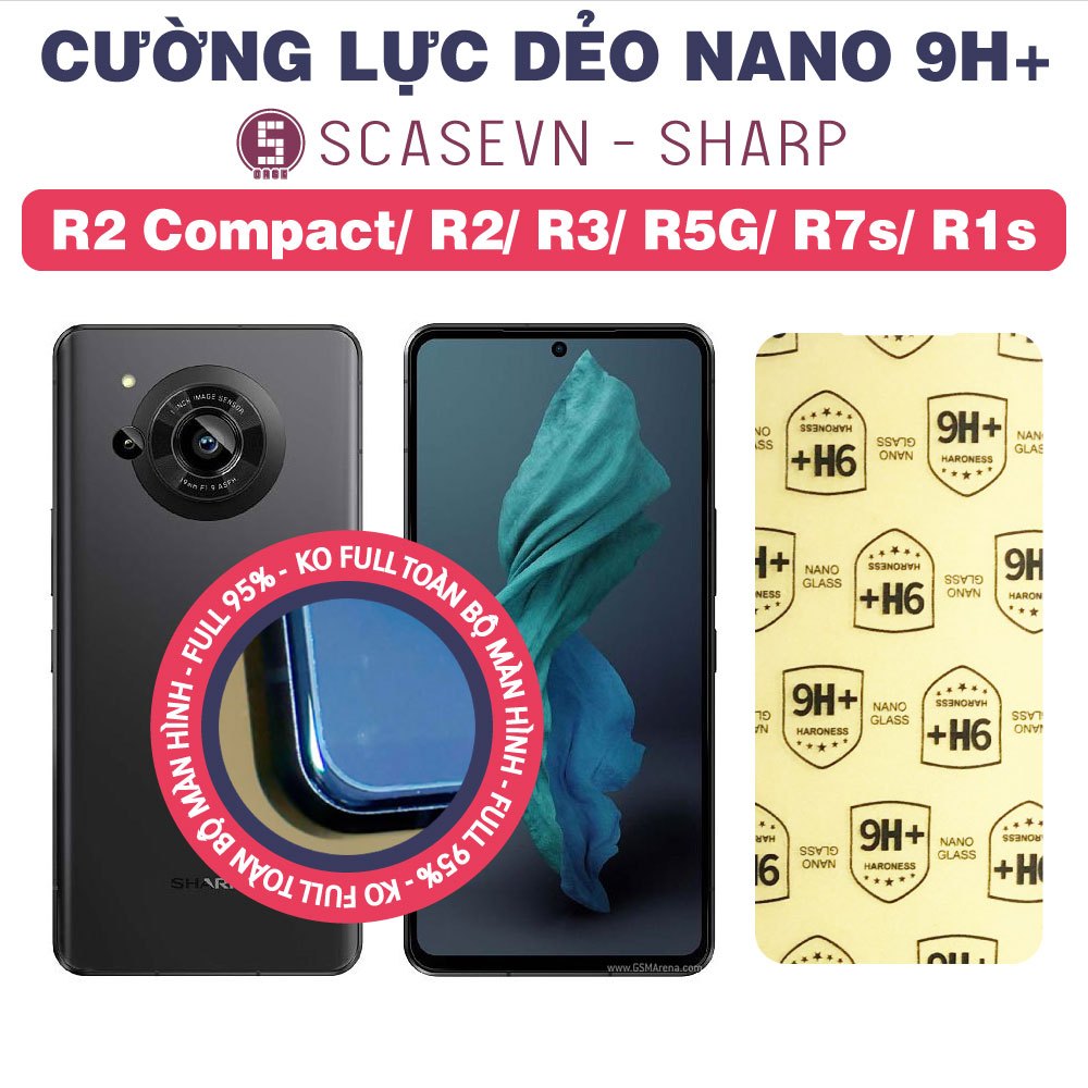Cường Lực Dẻo Nano Trong Suốt Sharp Aquos R2 Compact/ R2/ R3/ R5G/ R7s ...