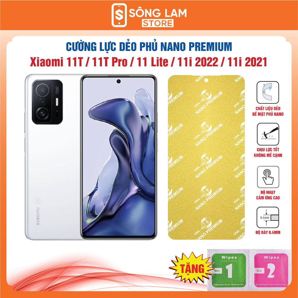 Cường lực Xiaomi 11T / 11T Pro / 11 Lite / 11i dẻo phủ Nano Premium ...