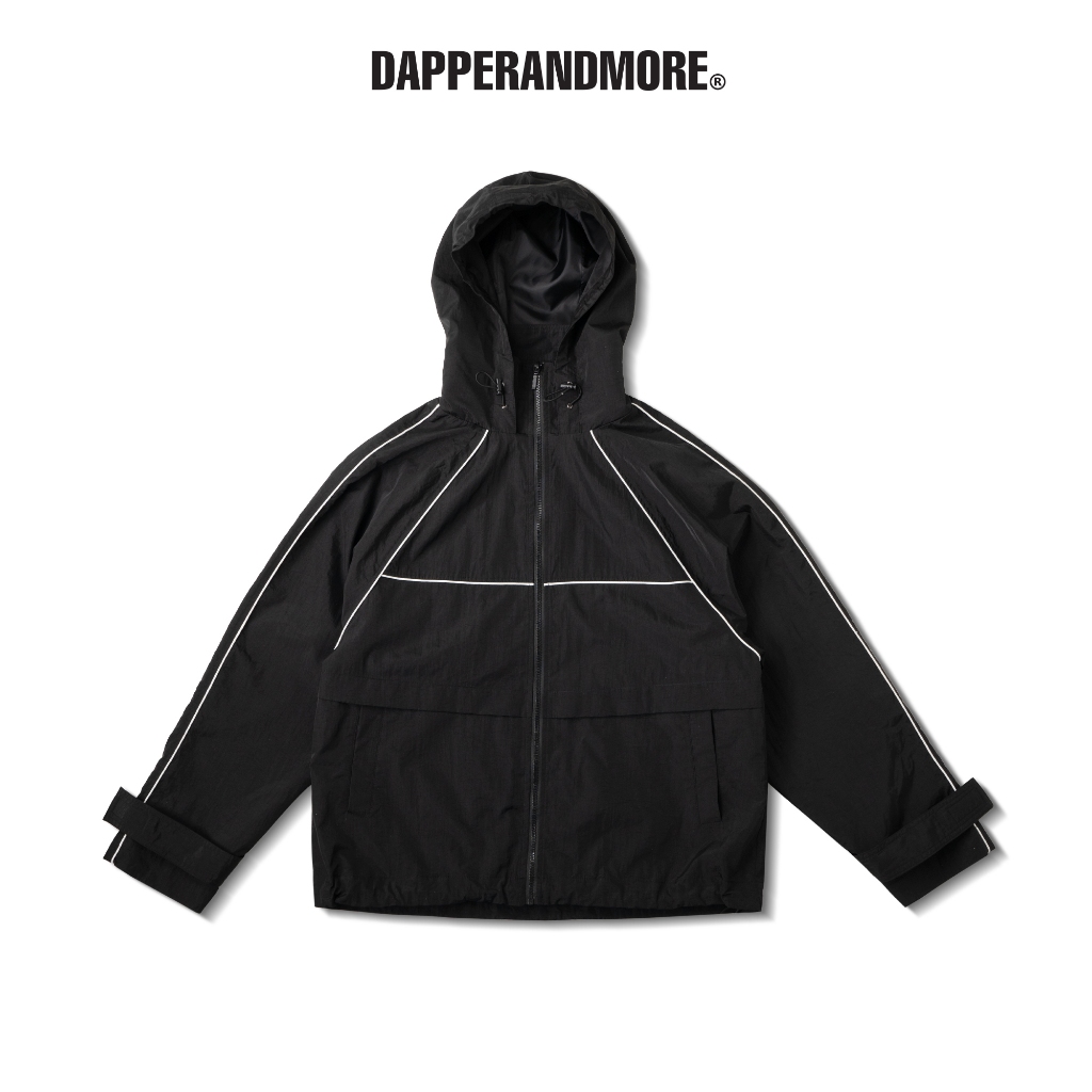 Áo Khoác Gió DAPPERANDMORE Basic Line Windbreaker Jacket Vải Dù 2 Lớp Đính Tag Kim Loại | Shopee ...