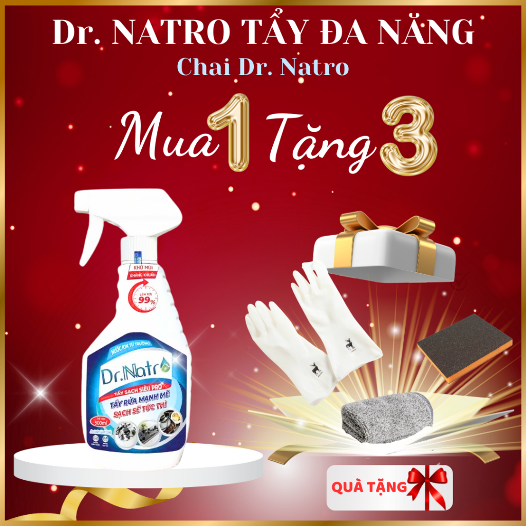 Dr Natro - Siêu Tẩy Đa Năng - Tẩy Sạch Mọi Vết Bẩn - Chai 500ml - Mua 1 ...