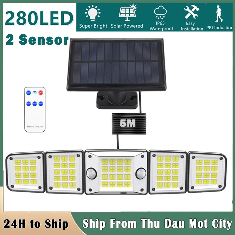 Đèn năng lượng mặt trời solar light 333 LED siêu sáng chống nước đèn ...