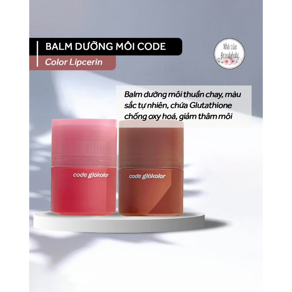 Balm dưỡng môi có màu CODE GLOKOLOR COLOR LIPCERIN | Shopee Việt Nam