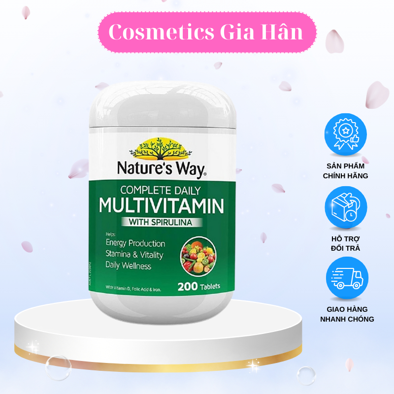 Vitamin Tổng Hợp Kết Hợp Tảo Biển Và Các Loại Rau Củ Nature's Way ...