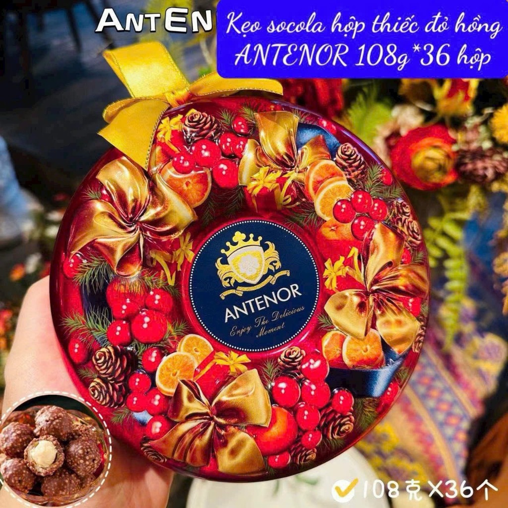 SOCOLA ANTENOR 108 Gram hộp thiếc 108Gr Siêu Xinh | Shopee Việt Nam