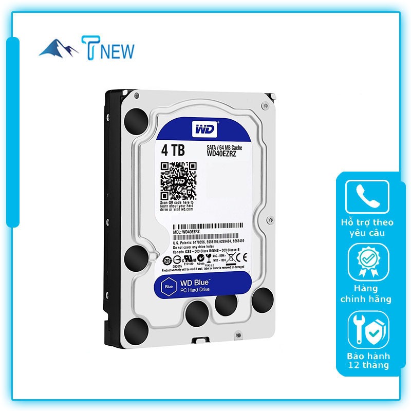 Ổ cứng gắn trong HDD WD 4Tb - SATA3 (BLUE) /64 cache - Hàng Chính Hãng ...