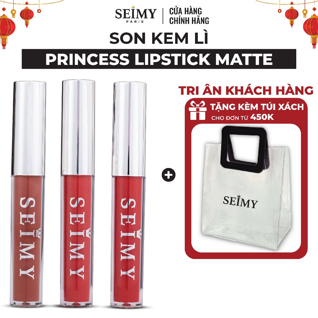 Son kem Seimy Princess Lipstick Matte 6.5ml | Shopee Việt Nam