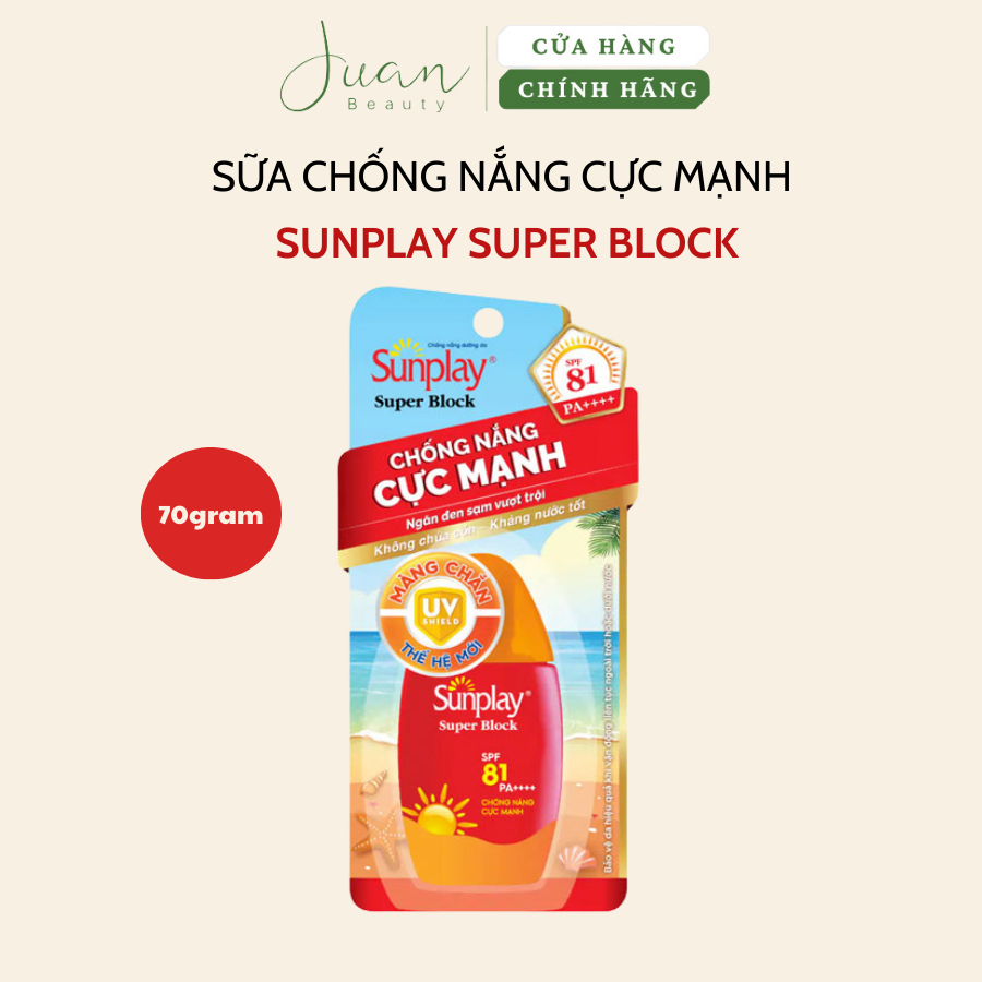 Sữa chống nắng cực mạnh - Sunplay Super Block SPF 81 Juan Beauty ...