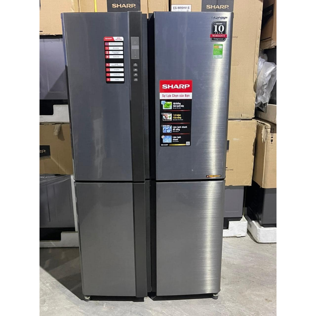 Tủ lạnh Sharp Inverter 556 lít SJ-FX630V-ST Thái Lan | Shopee Việt Nam