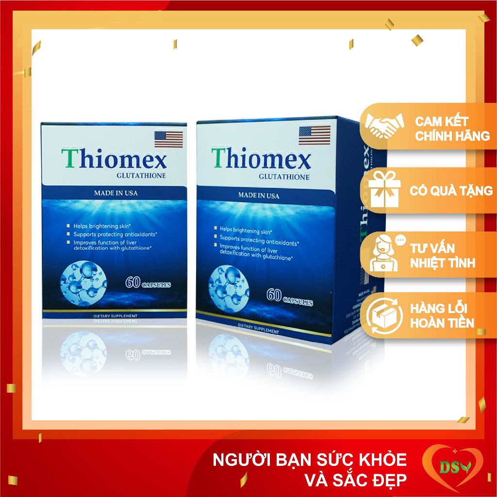 THIOMEX, EUTHIUS - GLUTATHIONE Chính Hãng - Hỗ Trợ Tăng Cường Sức Khỏe ...