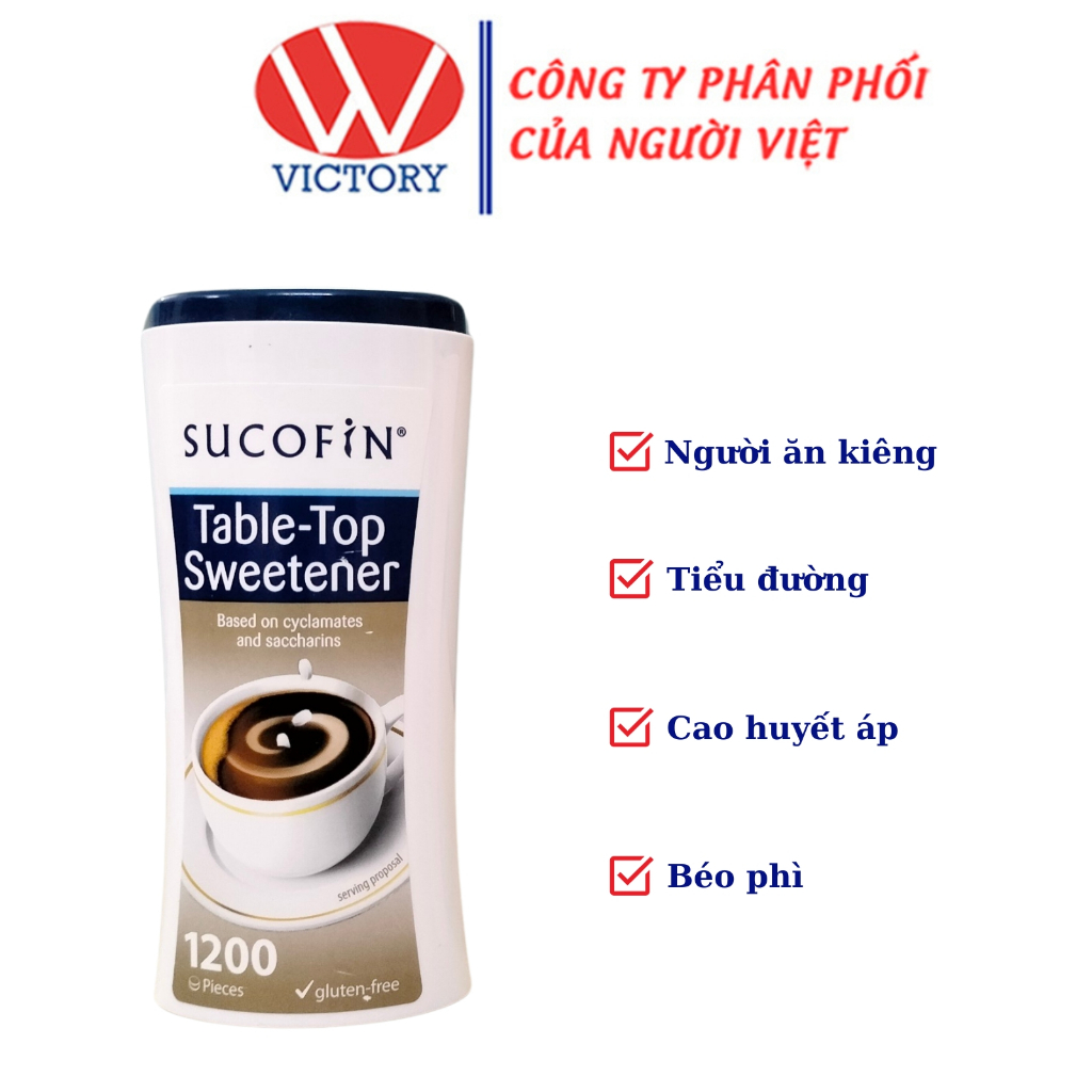 Đường Sucofin thích hợp cho người ăn kiêng, bệnh tiểu đường - 1200 viên ...