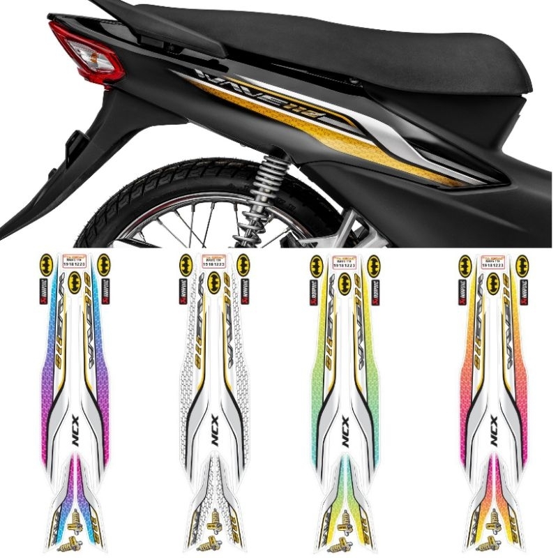 Tem xe WAVE 110 mẫu NCX THÁI LAN mới tem 4 lớp chống nước | Shopee Việt Nam