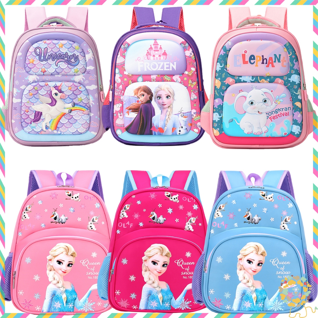 Balo cho bé gái đi học mẫu giáo mầm non hình elsa chống thấm nước siêu ...