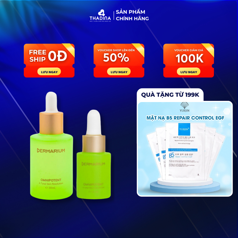 Serum Dermarium Omnipotent, tinh chất giảm thâm, phục Hồi Da, Chống Lão ...