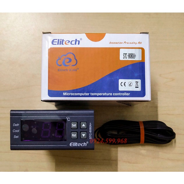 Bộ điều khiển nhiệt độ kho lạnh, tủ đông Elitech STC-8080A+ - Đồng hồ nhiệt độ Elitech STC 8080A ...