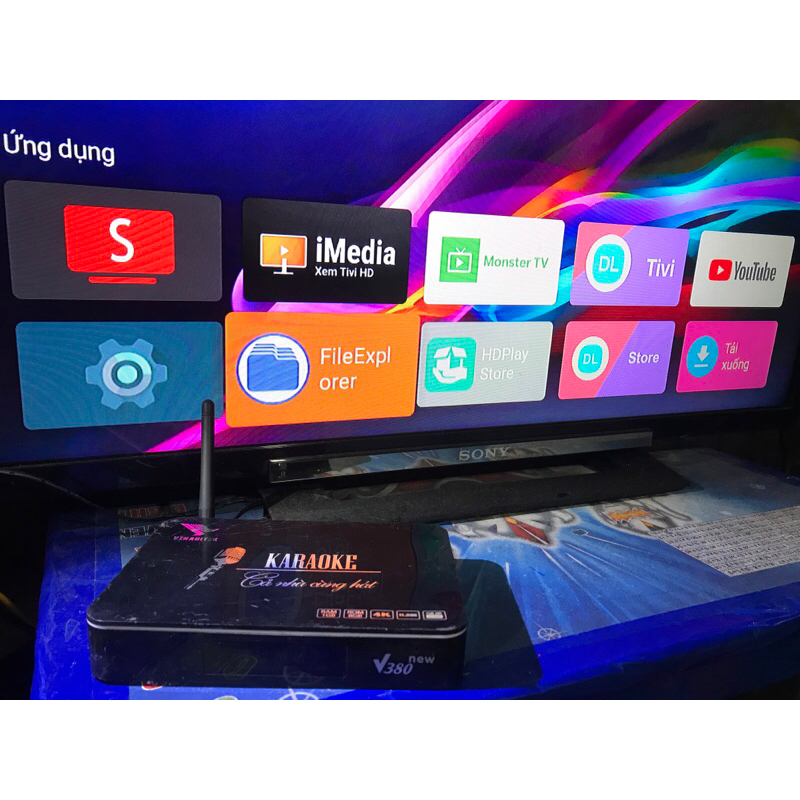 Box V380 Hàng đã dùng , Chỉ có box và nguồn không có điều khiển ...