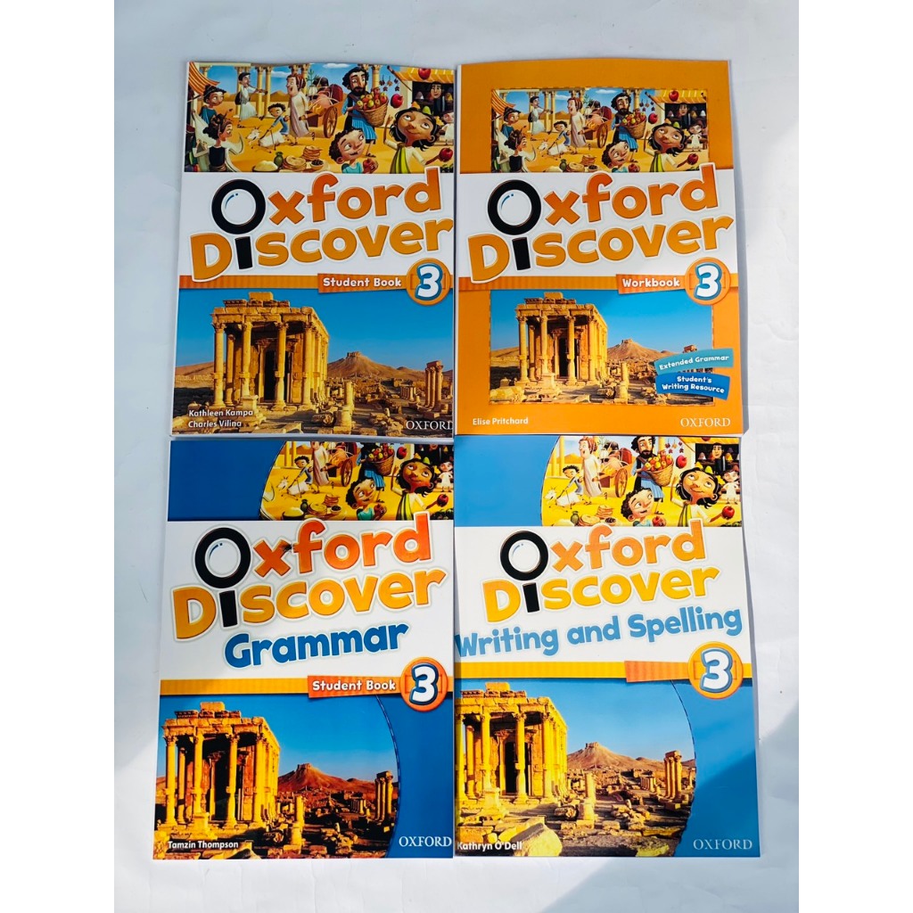 Oxford Discover 3 bộ 4 cuốn ( SB, WB, Grammar, Spelling and Writing ...
