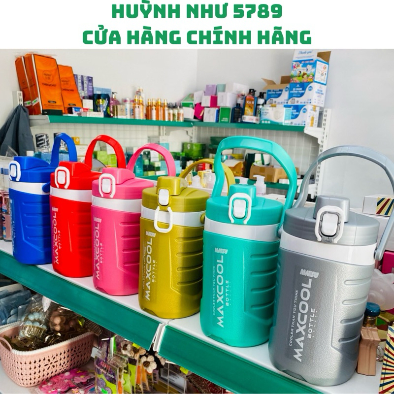 [CHÍNH HÃNG]Bình giữ nhiệt Maxcool nhựa Duy Tân, bình đựng nước đá duy tân 1 lít bền đẹp ...