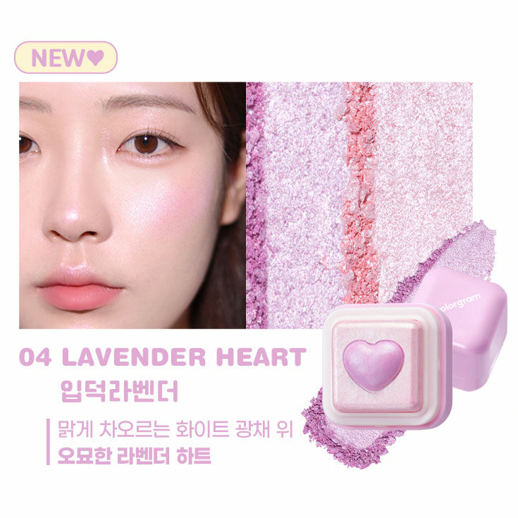 Highlight COLORGRAM Milk Bling Heartlighter 2.2g | Shopee Việt Nam