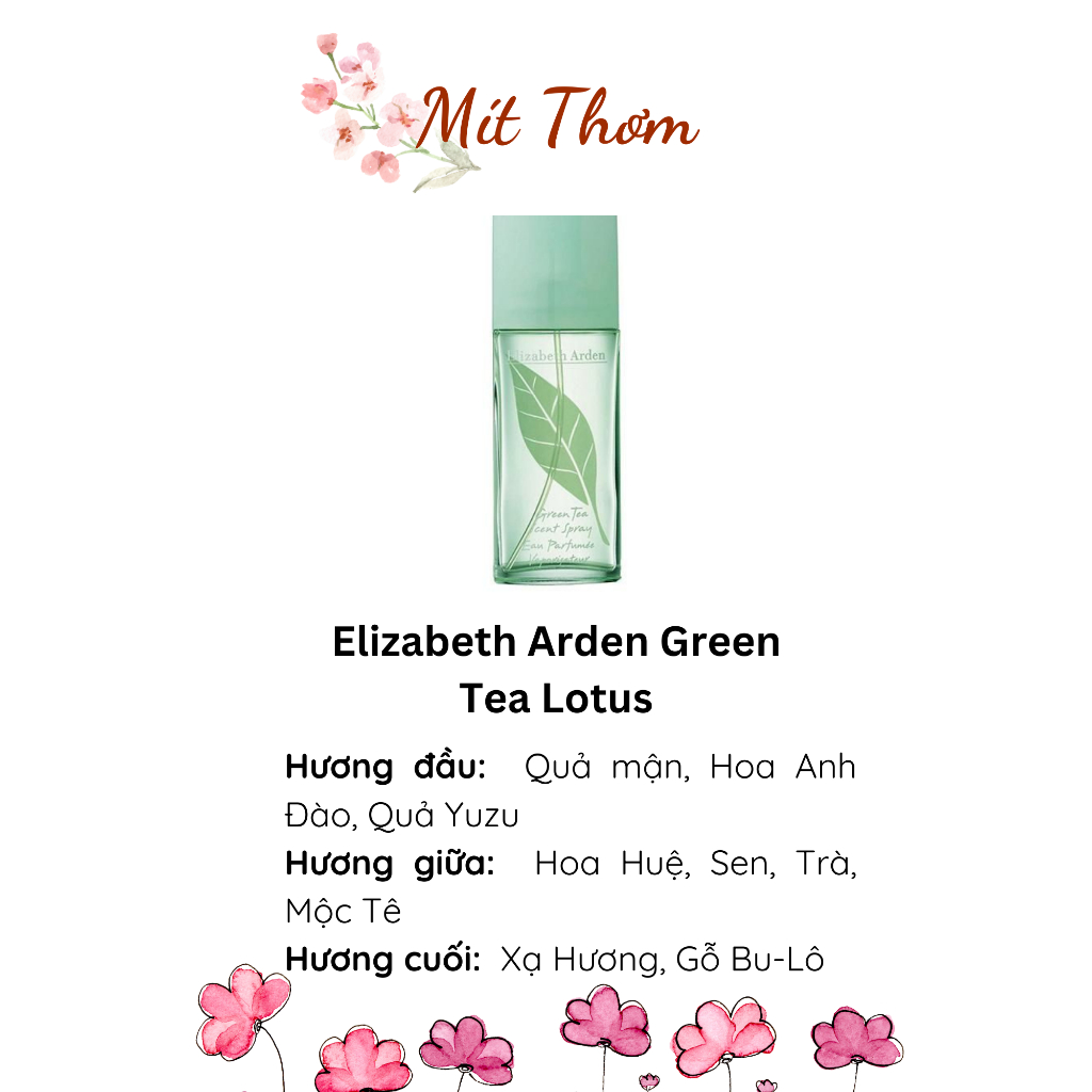 Nước Hoa Nữ Elizabeth Arden Green Tea Lotus | Shopee Việt Nam