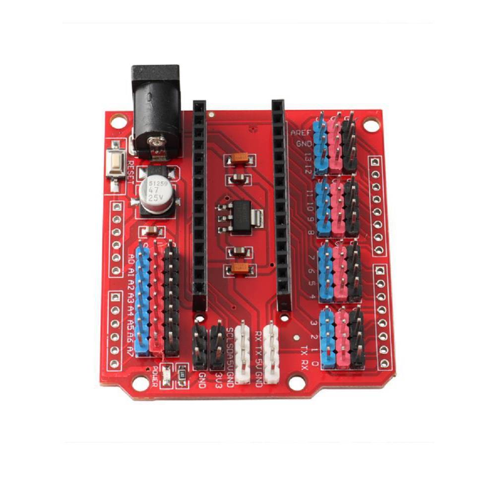 Đế Ra Chân cho Arduino Nano IO Shield - Board Mạch Mở Rộng Chân Màu Đỏ ...