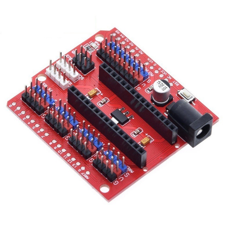 Đế Ra Chân cho Arduino Nano IO Shield - Board Mạch Mở Rộng Chân Màu Đỏ ...