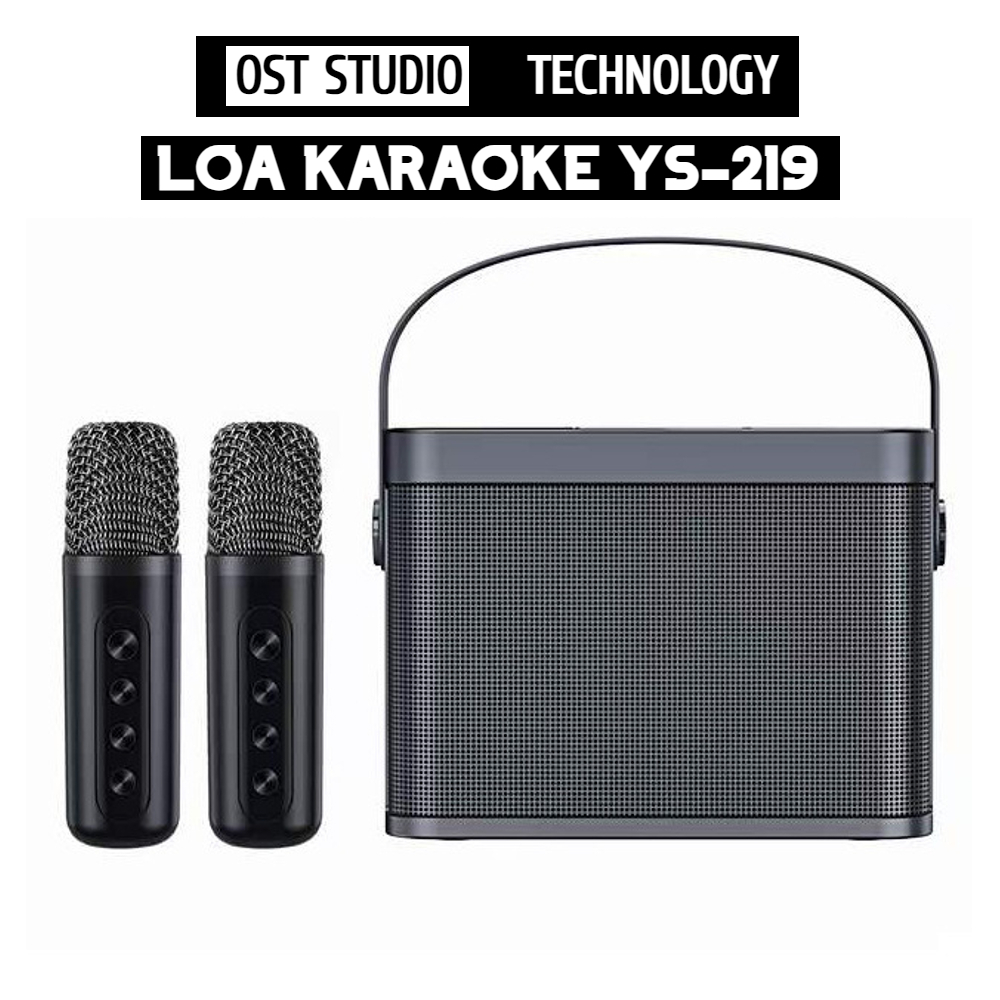 Loa Bluetooth Karaoke YS219 - Công Suất 45W , Loa Karaoke YS-219 Kèm 2 Mic Hát - Âm Thanh Sống ...