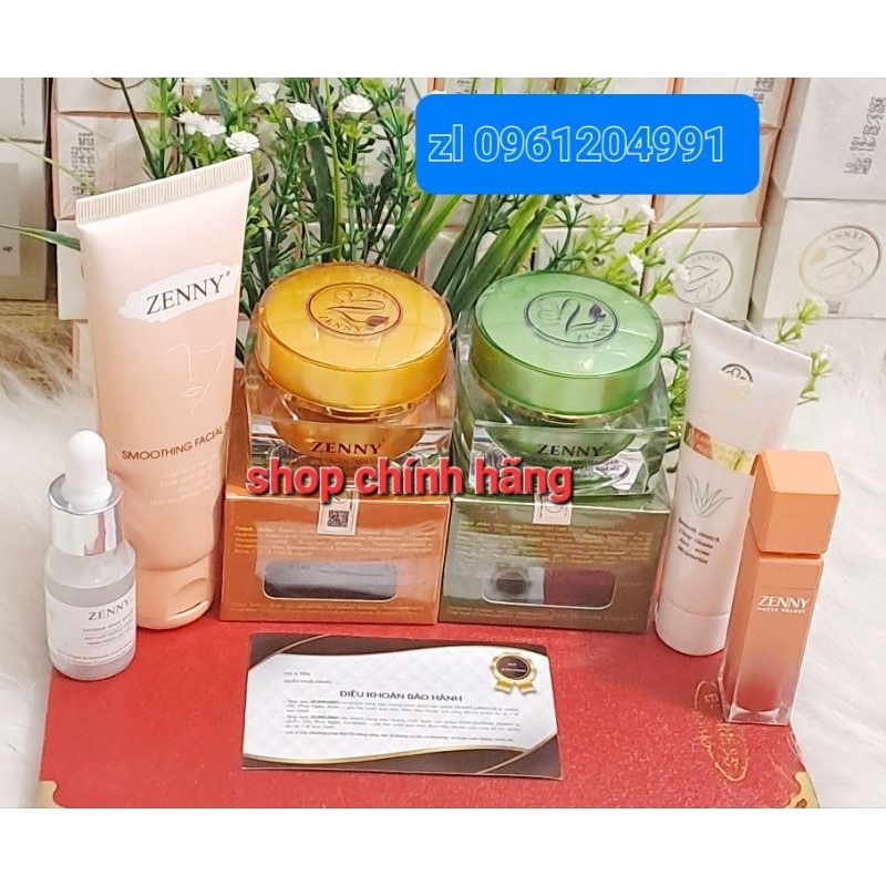 kem zenny (SỈ từ 3 bộ ib ) ngày, đêmtặng (son,,serum, sữa rửa mặt , tế ...