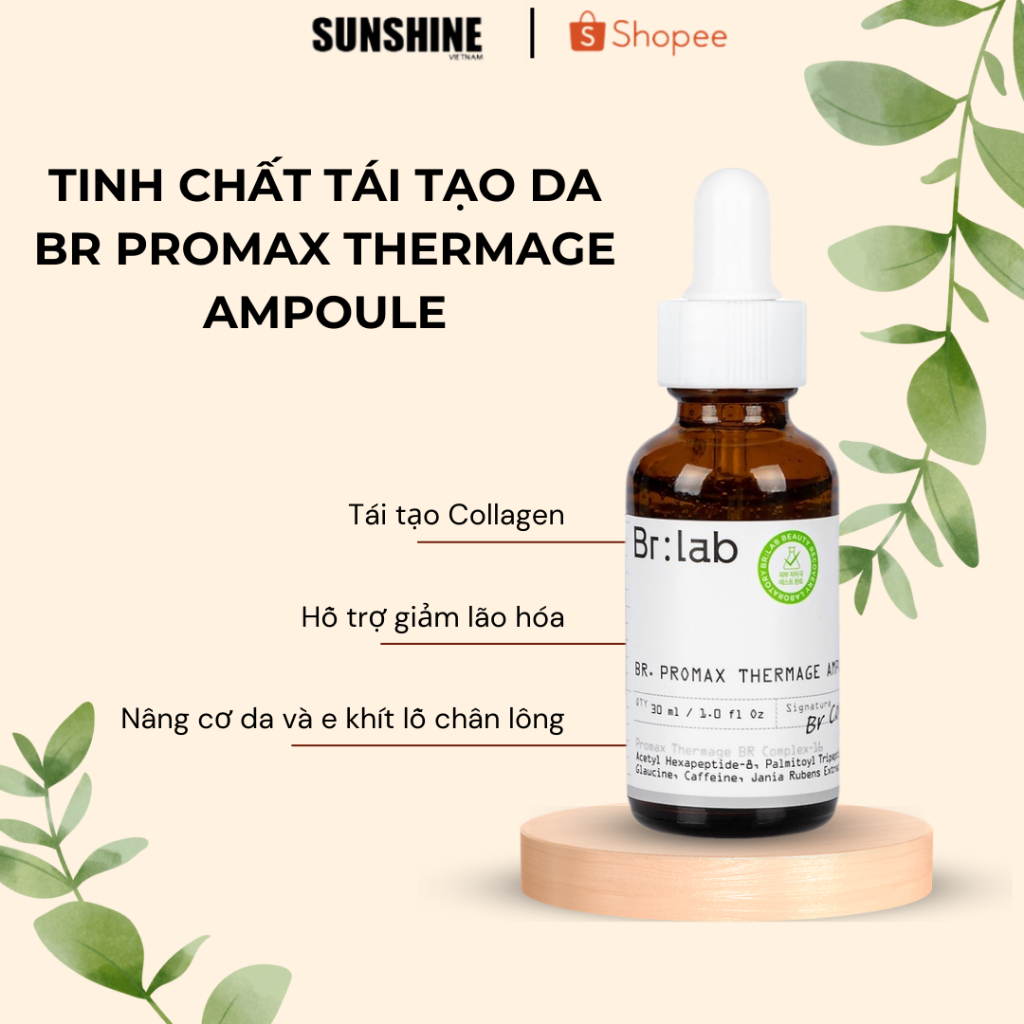 Tinh chất tái tạo da BR Promax Thermage Ampoule 30ml hỗ trợ giảm lão hóa tăng cường Collagen BR ...