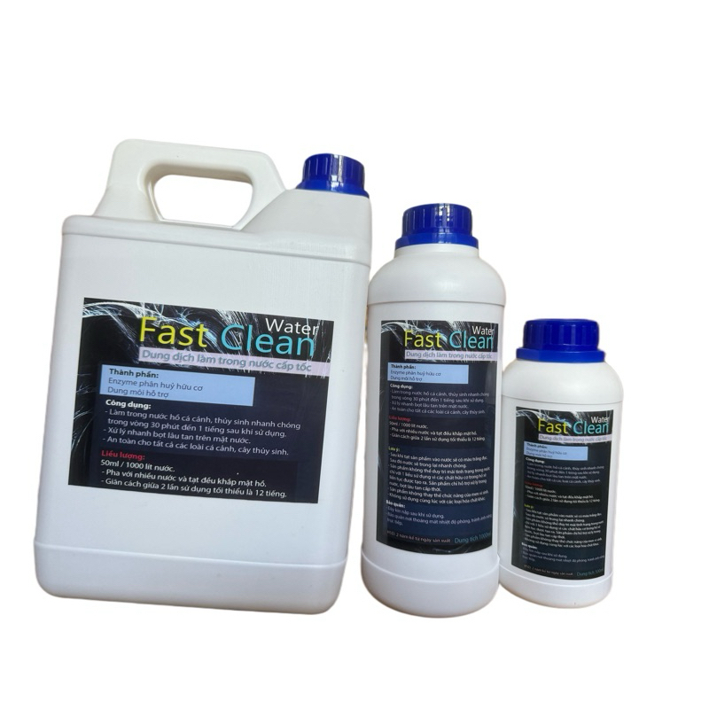 Dung dịch làm trong nước cấp tốc Fast Clean dùng cho hồ cá Koi, hồ cá ...