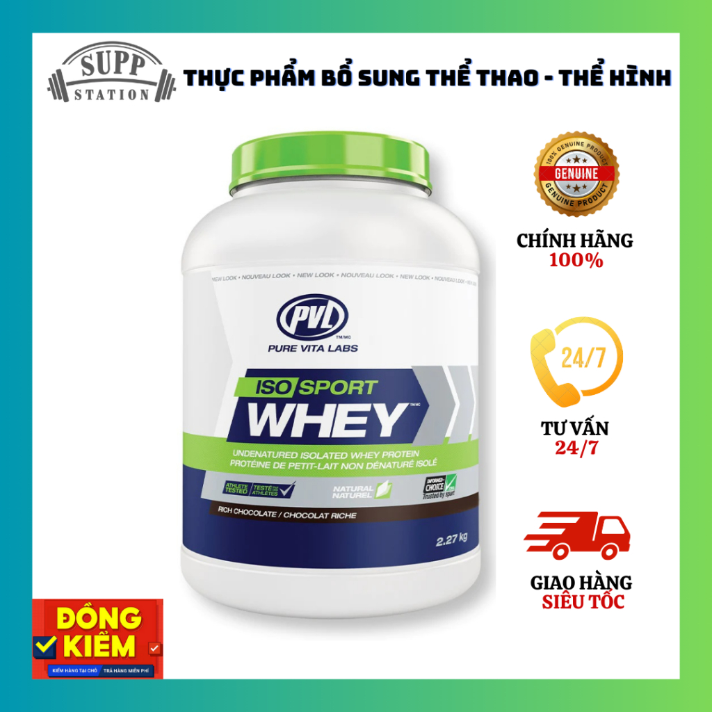 [chÍnh HÃng] Sữa Tăng Cơ Pvl Iso Sport Whey 5lbs BỔ Sung HÀm LƯỢng