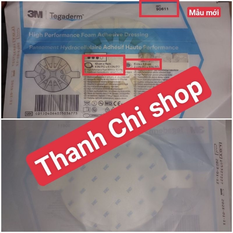 90611 Băng dán vô trùng Tegaderm High Performance Foam Adhesive ...