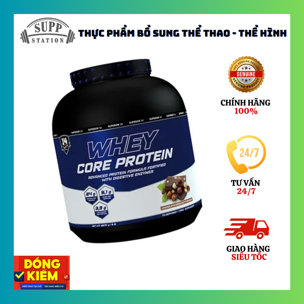 [CHÍNH HÃNG] Sữa Tăng Cơ WHEY CORE Superior 14 - 70 lần dùng - 5lbs ...