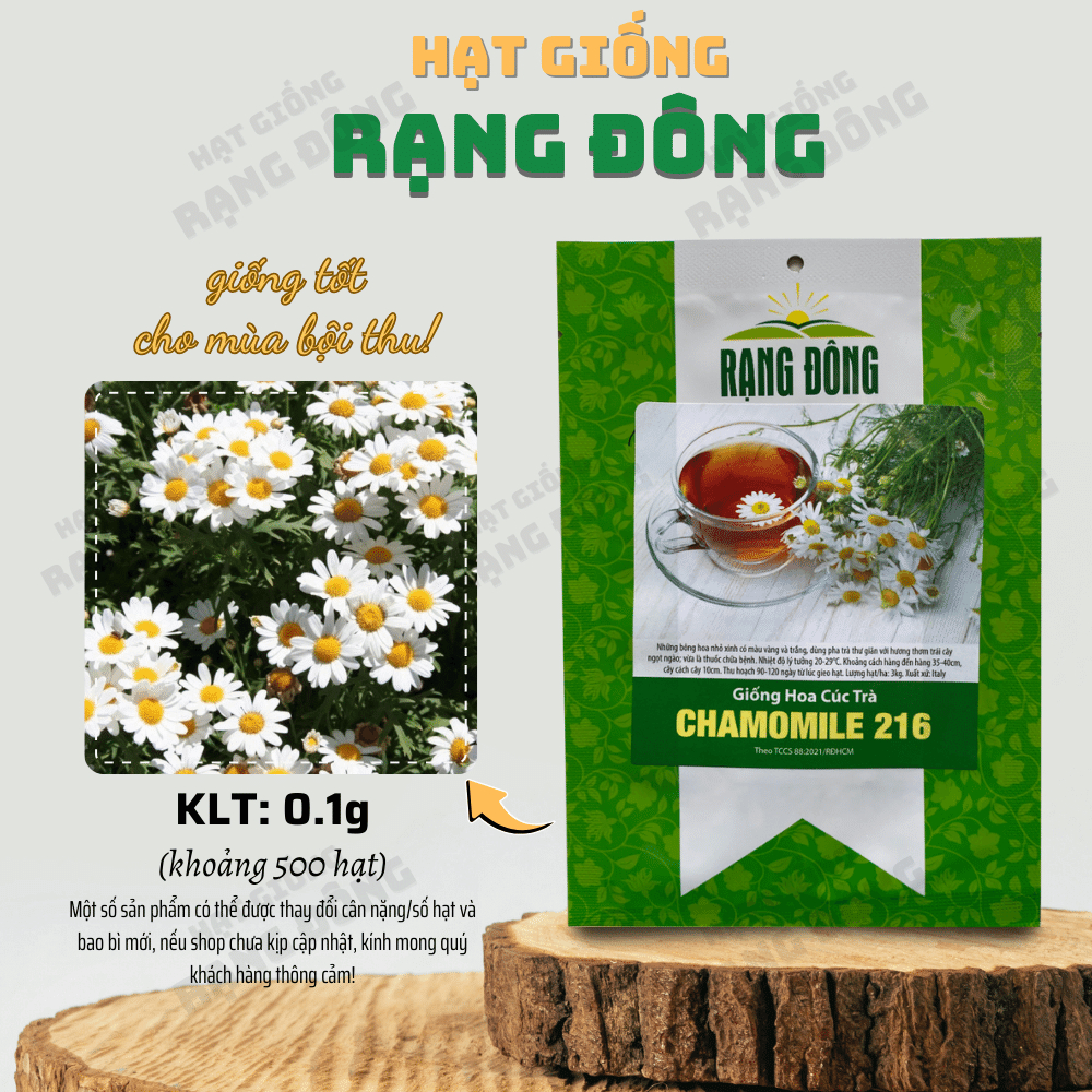 Hạt giống Hoa Cúc Trà Chamomile 216 (0,1g~500 hạt) Hoa Cúc Họa Mi ...