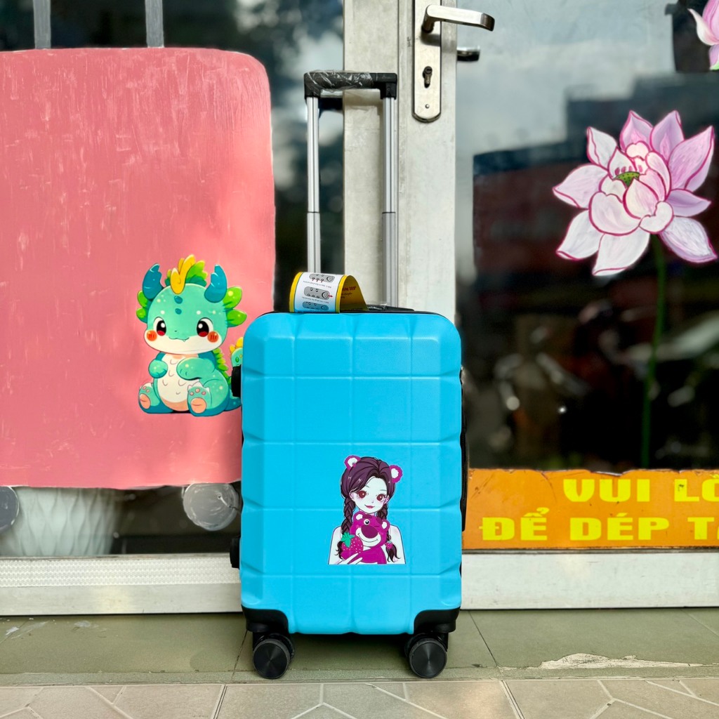 Vali nhựa hình cute size 20in chống va đập | Shopee Việt Nam