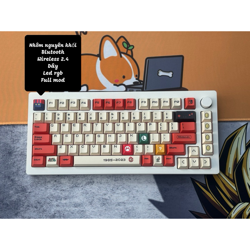 Bàn phím cơ Monsgeek M1W / M1W-SP / M1 3MODE Nhôm CNC đã mod tungcustom ...