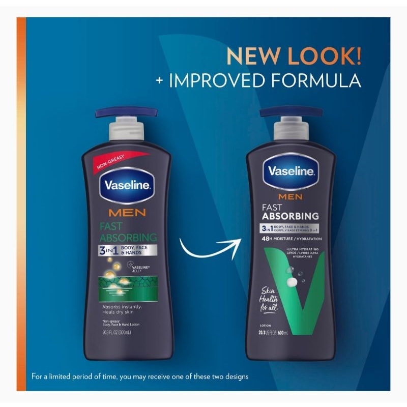 Dưỡng thể Vaseline Men Fast Absorbing ( 600ml ) - Hàng nhập Mỹ ...