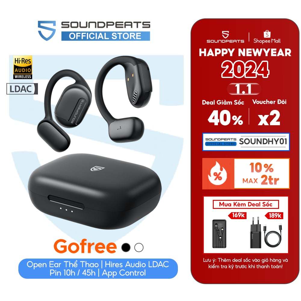 Tai Nghe True Wireless SoundPEATS GoFree Hires Audio LDAC Bluetooth 5.3 ...