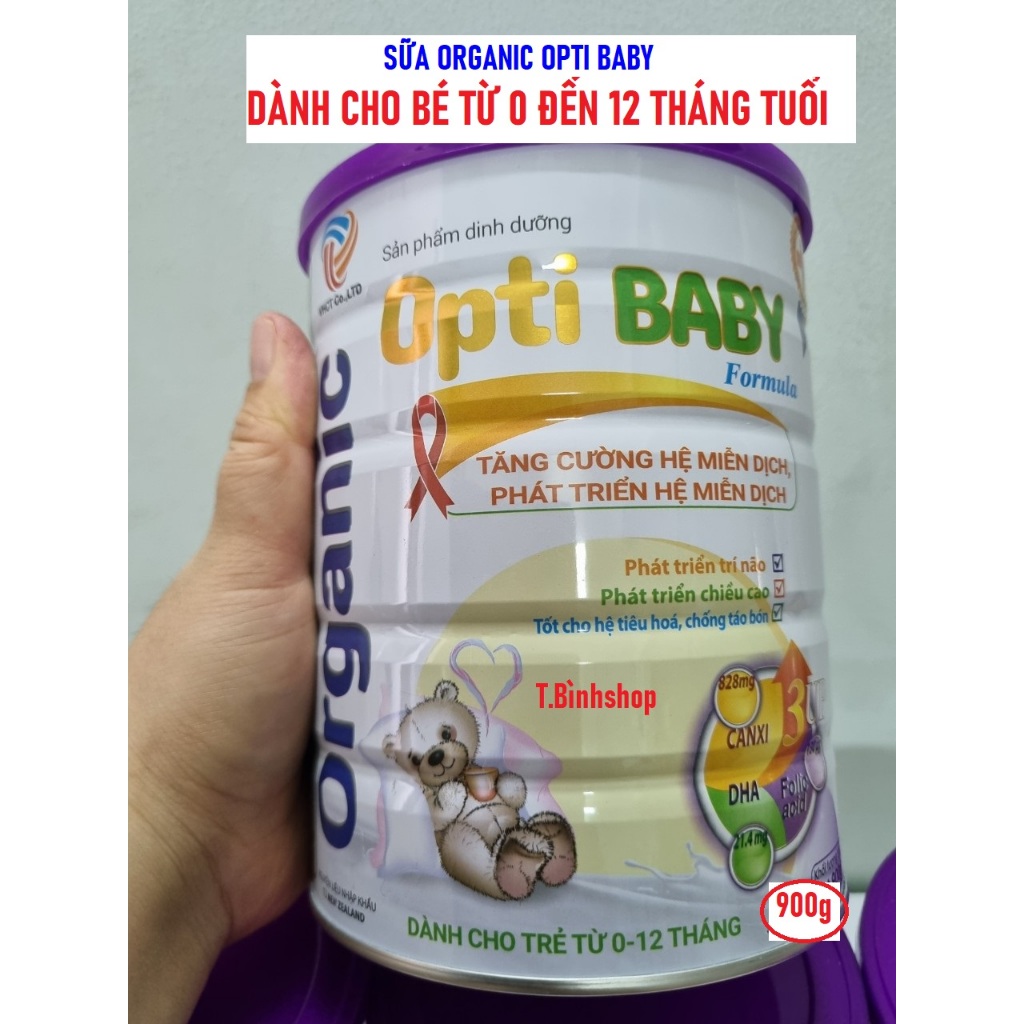 (HSD 2026, Hộp 900g) Sữa Bột OPTI BABY bổ sung dinh dưỡng cho trẻ từ 0 ...