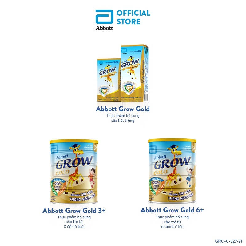 Sữa bột Abbott Grow Gold 3+, 6+ 900g | Shopee Việt Nam