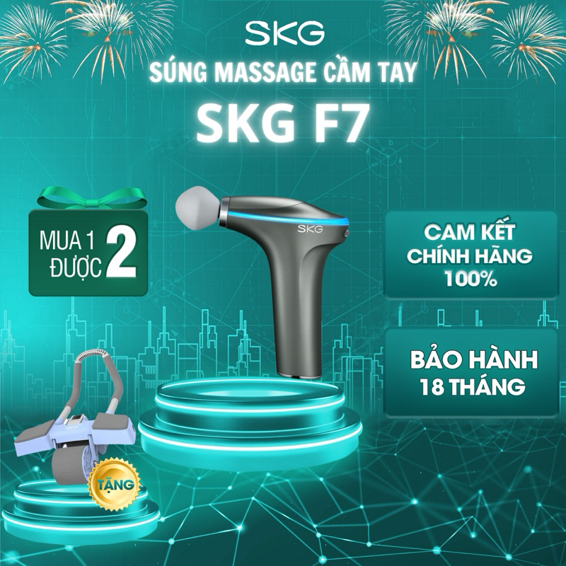 Súng massage SKG F7-E giải phóng axit lactic giúp cơ bắp trên toàn cơ thể. | Shopee Việt Nam