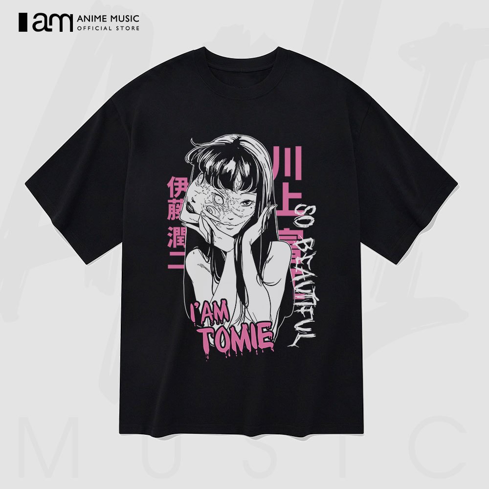 Áo thun Unisex Junji Ito Tomie Color Art Oversized 100% Cotton ngắn tay ...