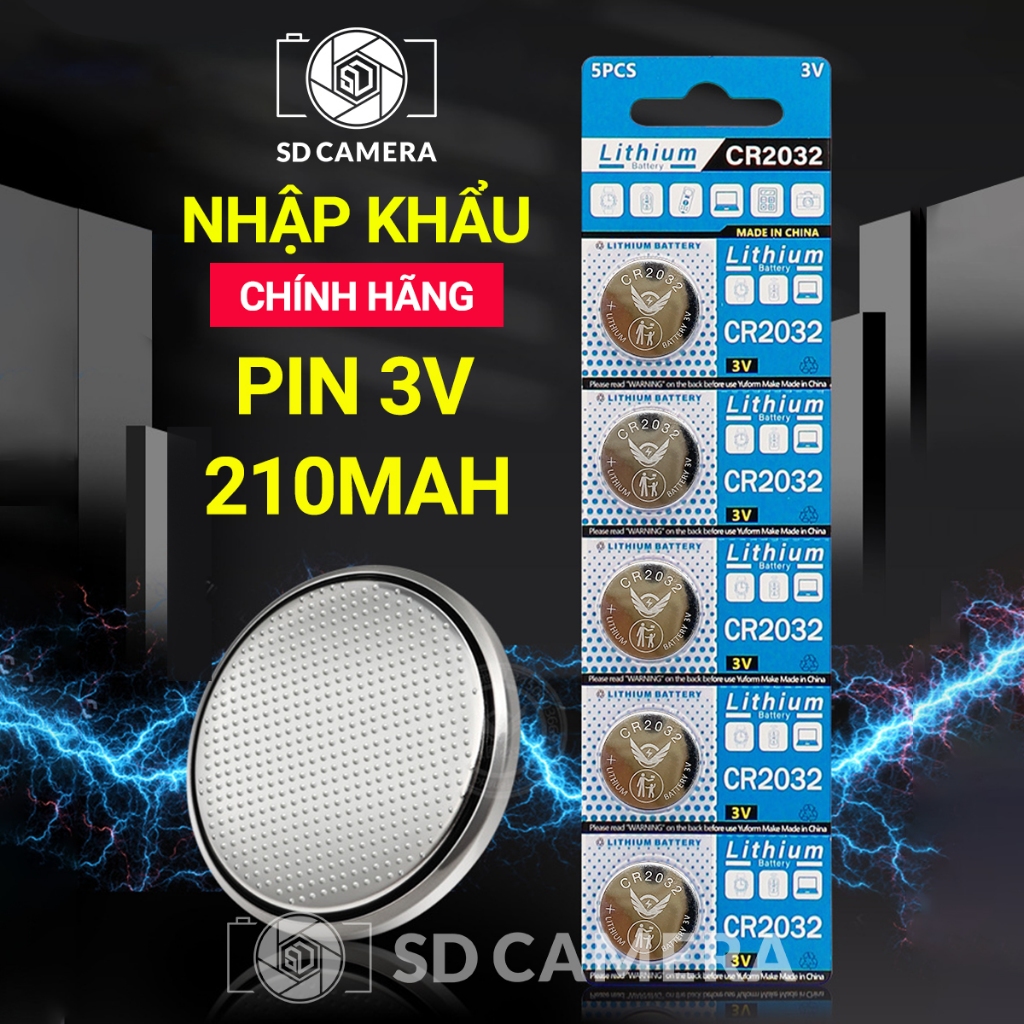 Pin cúc áo CR2032 Lithium 3V Dung lượng cao 2032 mẫu mới | Shopee Việt Nam